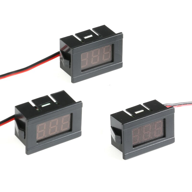 0.36in 4.5V to 30V DC Digital Voltmeter Voltage Panel Meter Red/Blue ...
