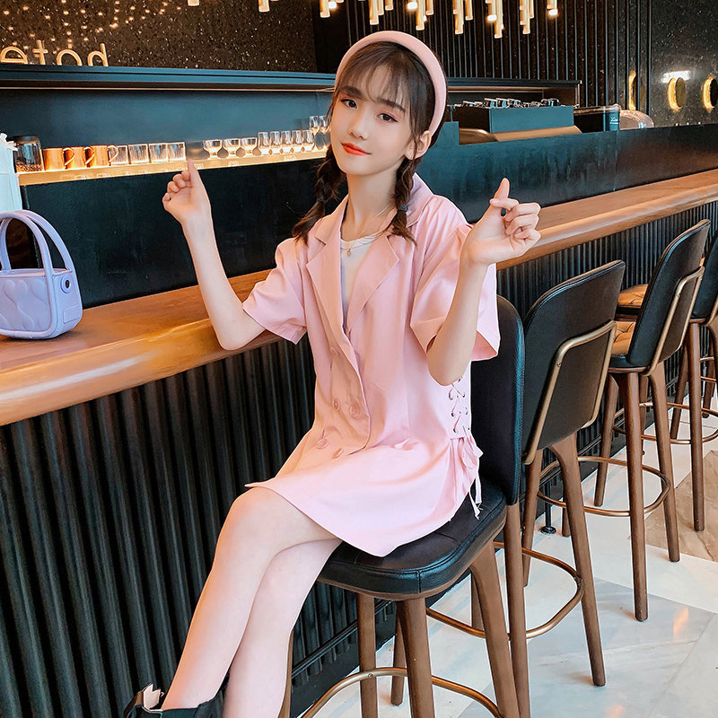 Teenage Girls Dress Suit Jacket Clothes Summer Sho... – Grandado