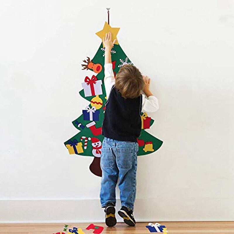 Felt Christmas Tree for Kids 3.2Ft Diy Christmas T... – Grandado