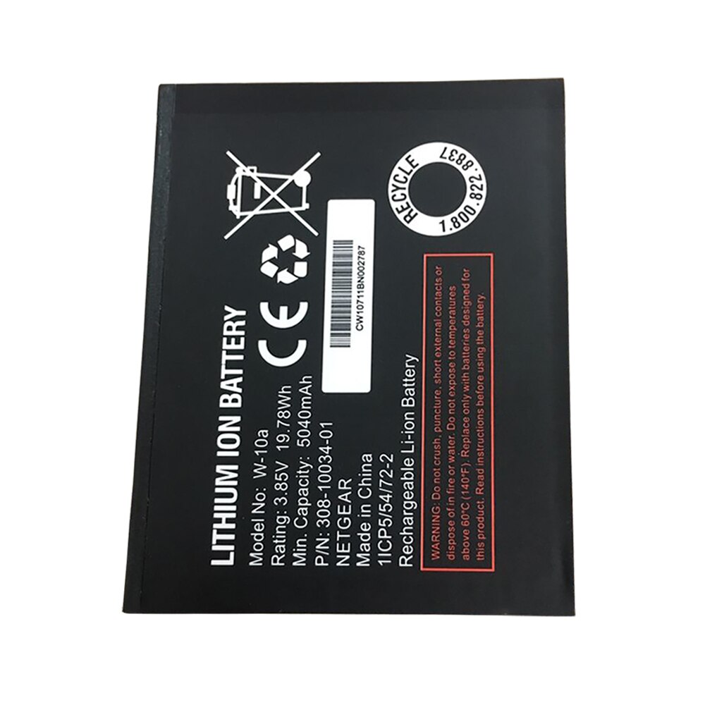 3.8V 5040mAh W-10A Rechargeable Battery For NETGEA... – Grandado