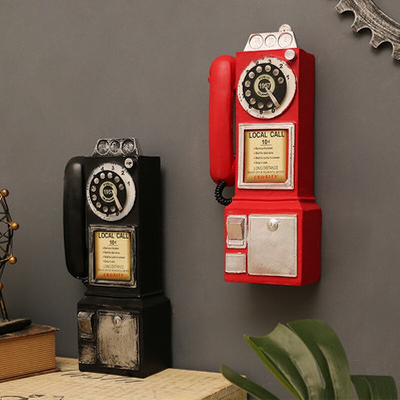 Vintage Telephone Model Wall Hanging Crafts Orname... – Vicedeal