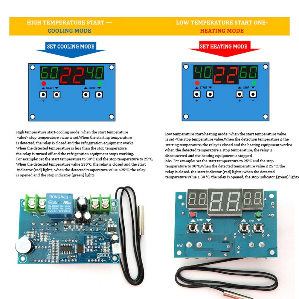 XH-W1401 Intelligent Digital Thermostat Temperatur... – Grandado