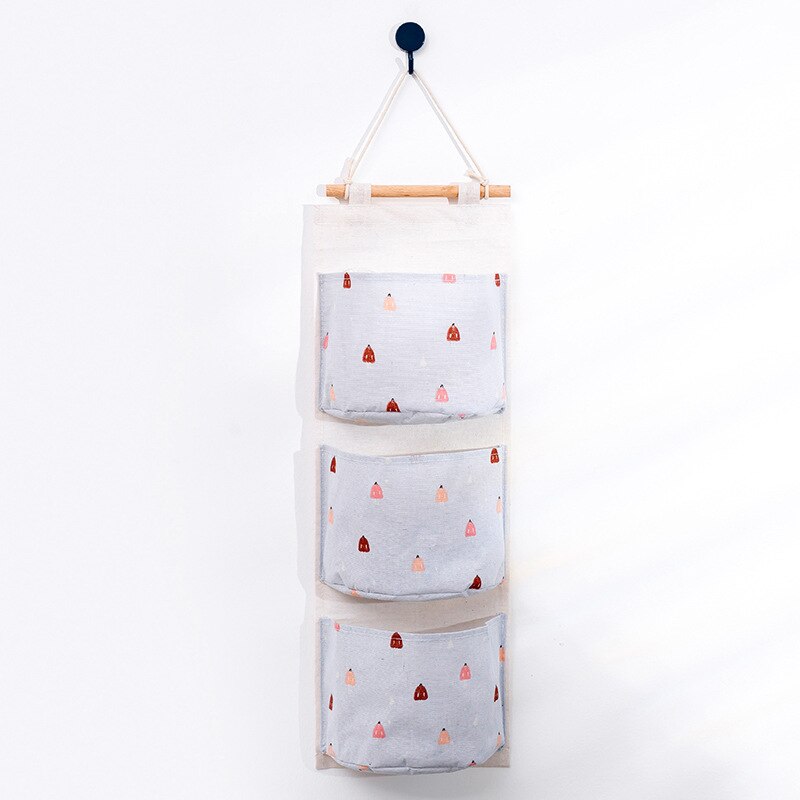 Fabric Hanging Bag Living Room Storage Basket Mult... – Vicedeal