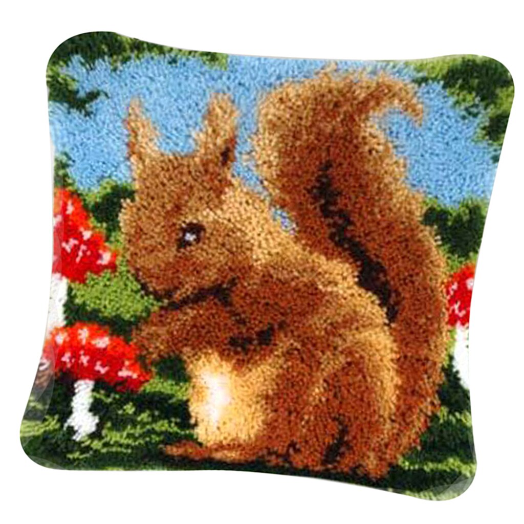 1 Set DIY Latch Hook Rug Kits Cushion Pillow Craft... – Grandado