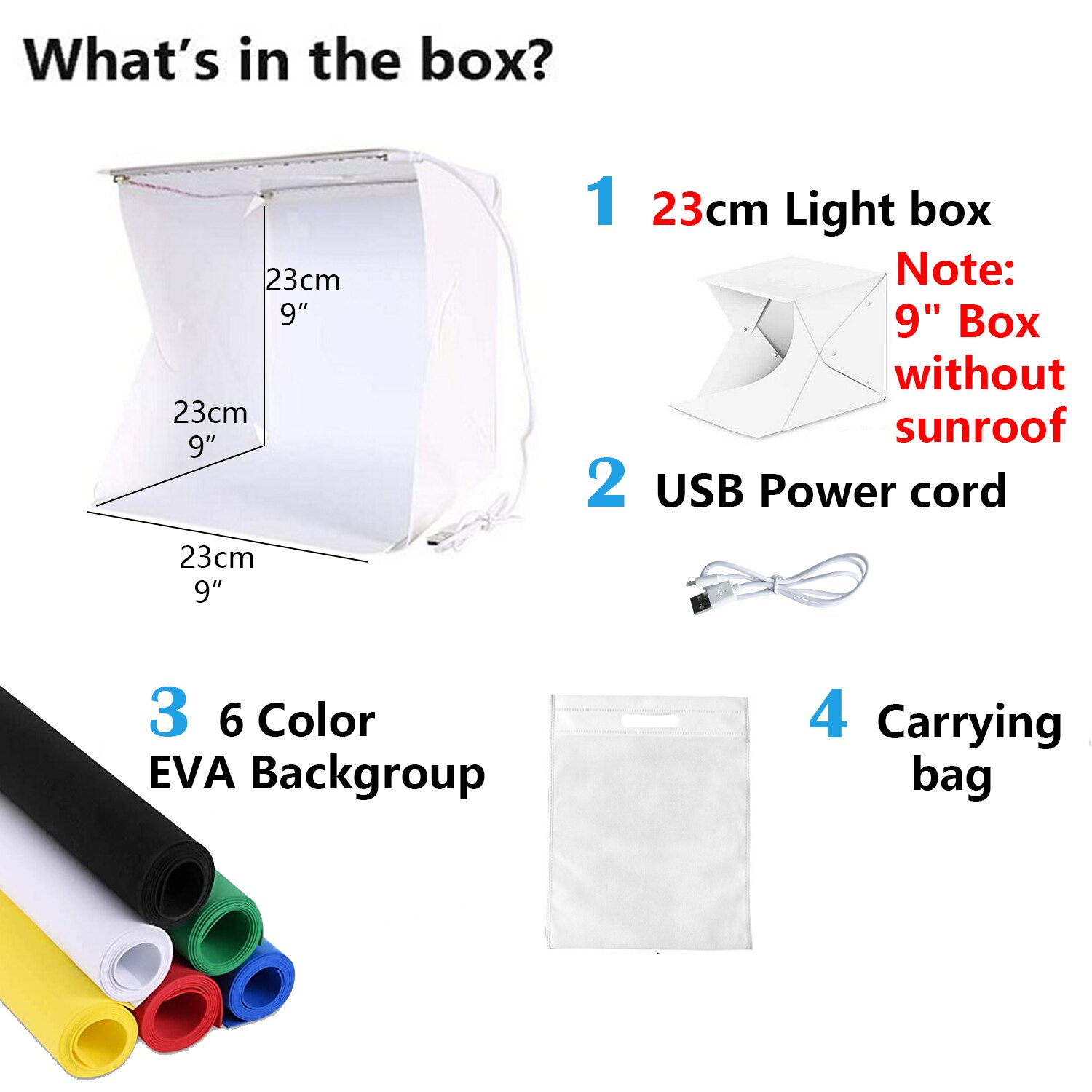 30cm Photo Studio Light Box Portable MINI Folding ... – Grandado