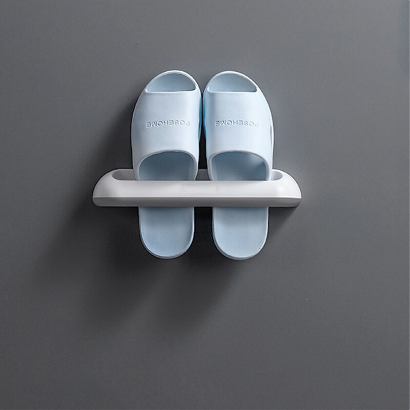 Badkamer Slippers Rack Muur Gemonteerde Plastic Sc... – Grandado