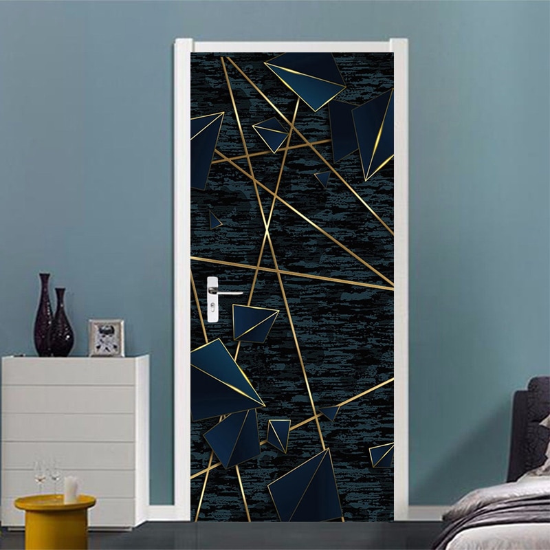 PVC Self-Adhesive Waterproof Door Sticker Modern A... – Vicedeal