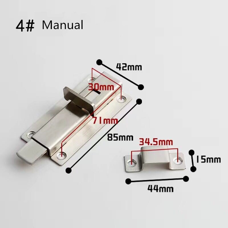 ，Stainless steel bolt lock spring anti-theft door ... – Grandado