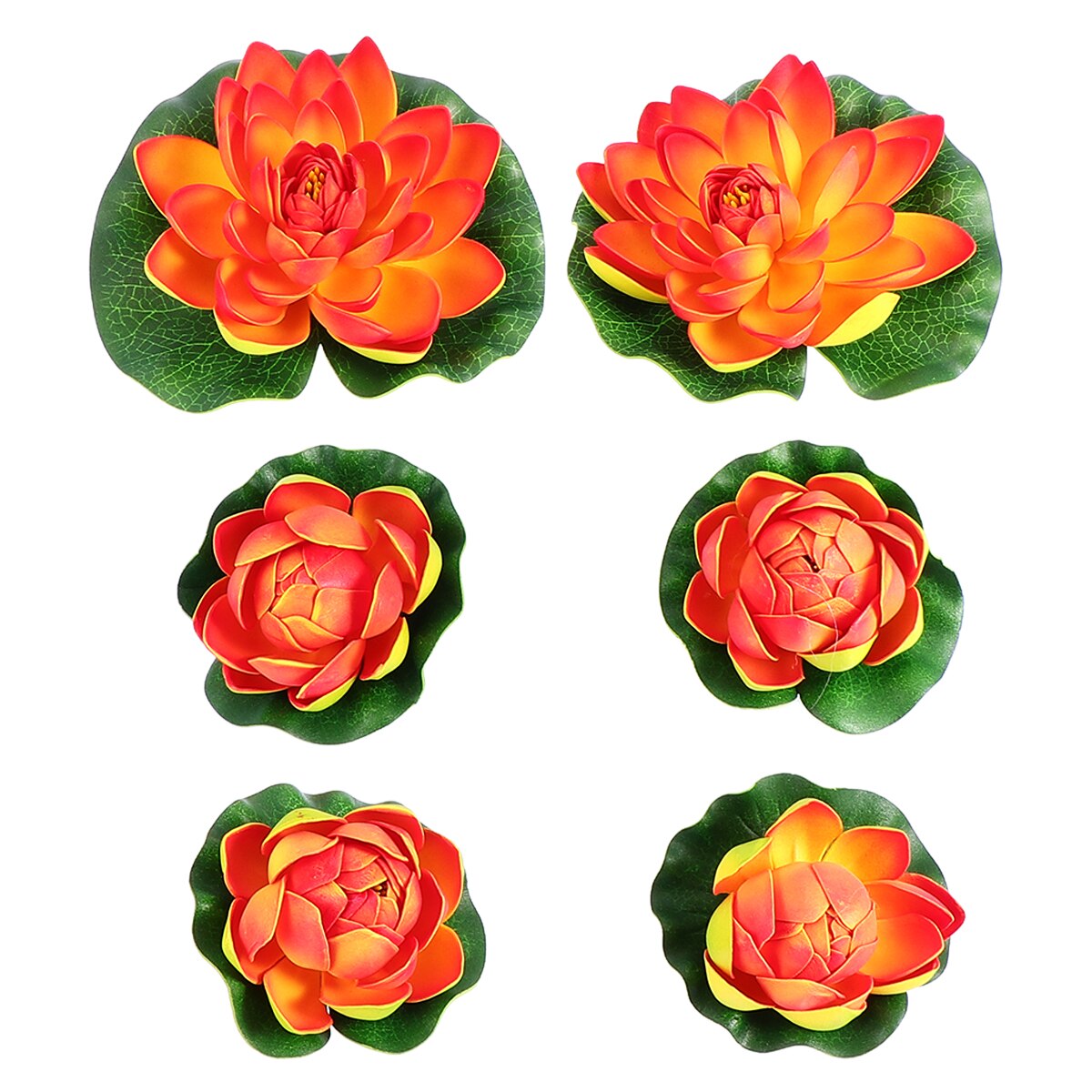 6PCS Simulation Lotus Lilies Artificial Plastic Po... – Grandado