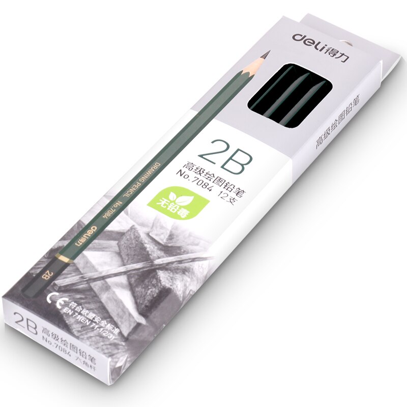 Deli 12pcs/Pack Stationery 2B Pencil Universal Pra... – Grandado