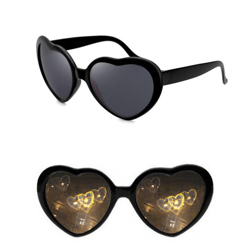 Heart Shaped Effects Glasses Watch The Lights Chan... – Grandado