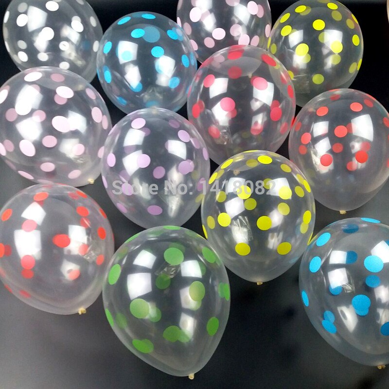 50pcs/lot 12 inch 2.8g thick candy colored dots ba... – Grandado