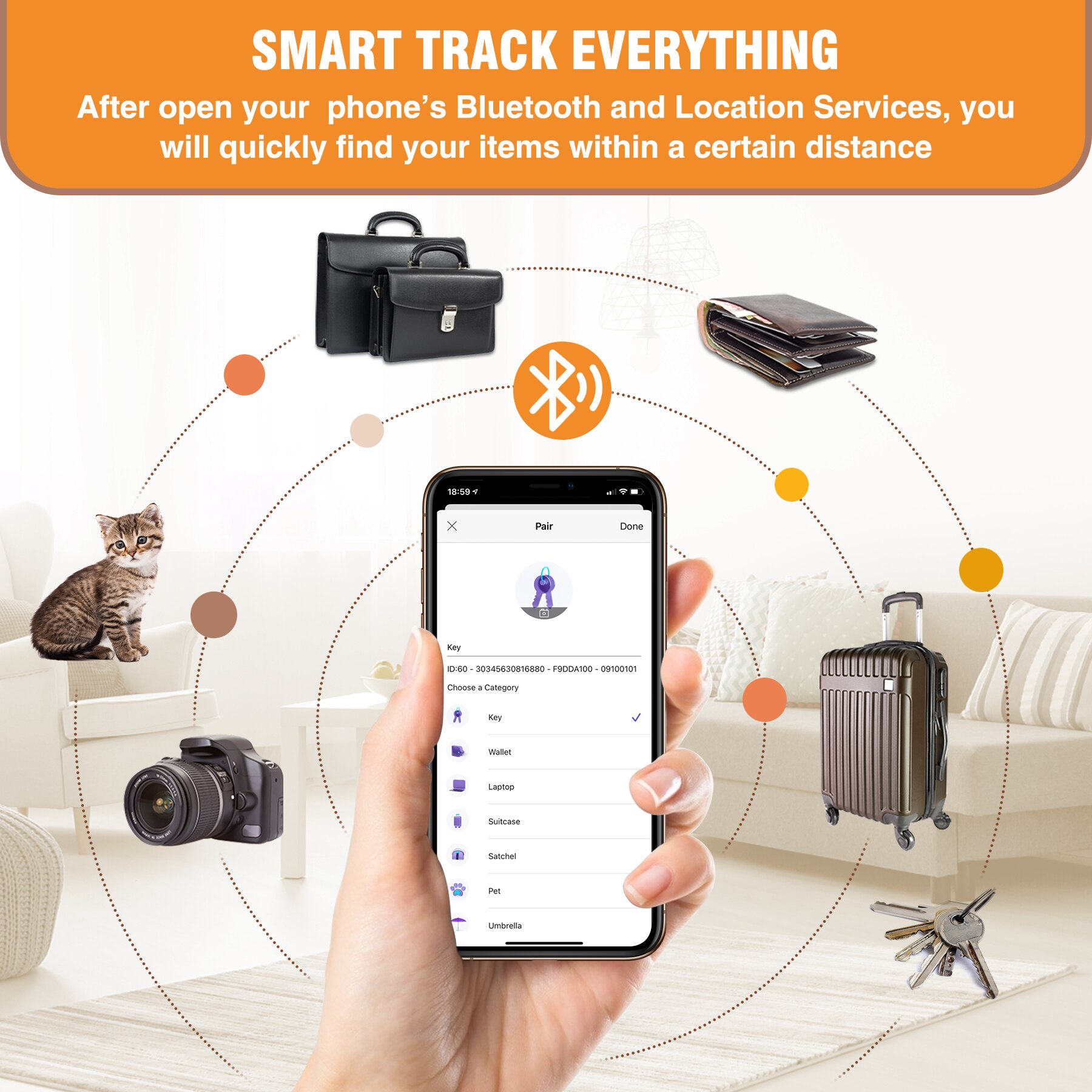 Wireless Mini Intelligent Tracker Anti-lost Alarm ... – Grandado