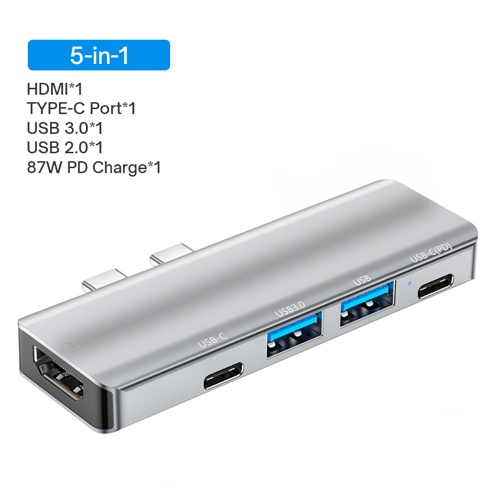 5 In 1 Usb Hub Voor Macbook Pro Air M1 Usb 3.1 Ada... – Vicedeal