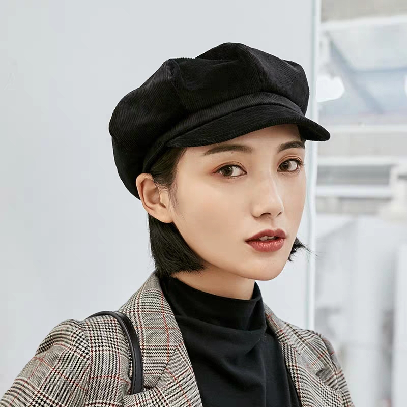 Höst vinter hattar för kvinnor snygga baskerhattar... – Vicedeal