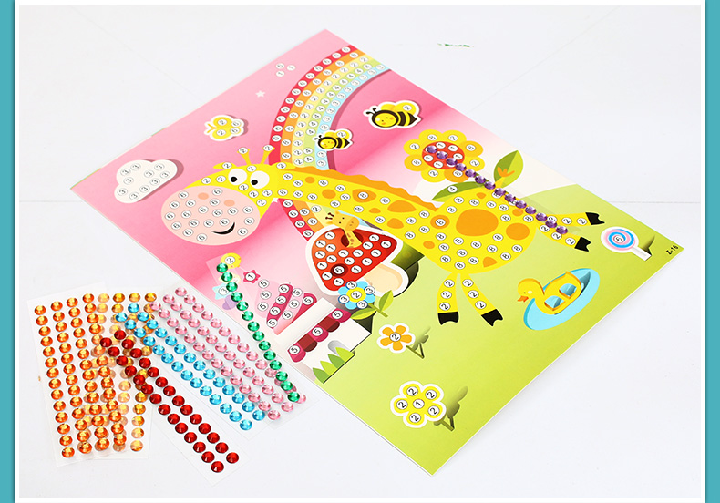 Mosaic Crystal Diamond Stickers Children's Handmad... – Vicedeal