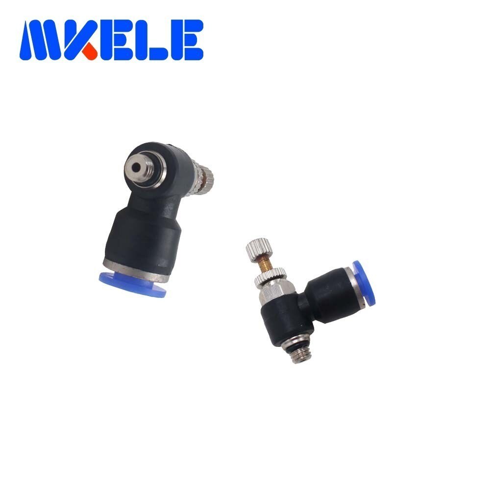 Pneumatic Connector SL 4 6 8 10 12mm Adjustable Jo... – Vicedeal