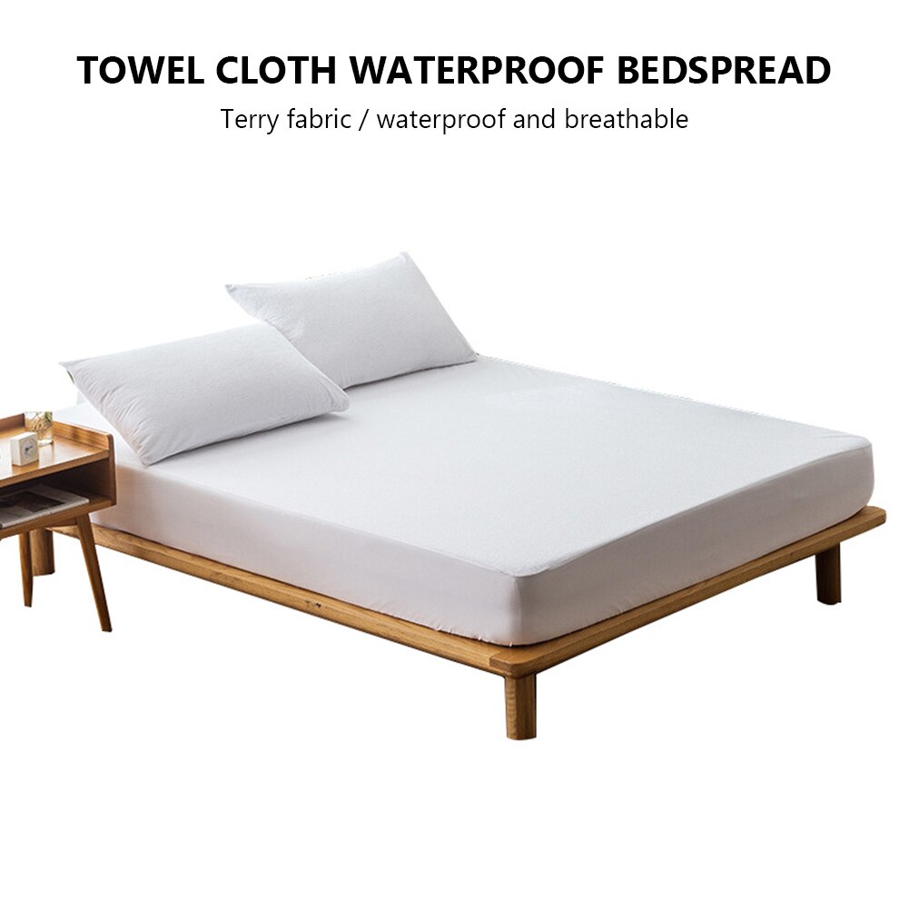 Frotté vandtæt madrasbetræk anti-mide åndbar hypoa... – Vicedeal