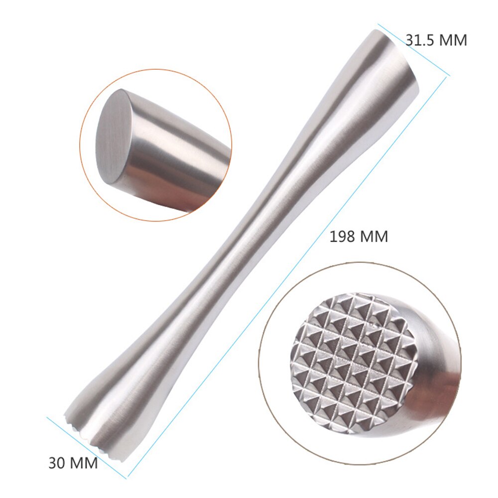 Cocktail Muddler Stainless Steel Bar Mixer Bar, Ut... – Grandado