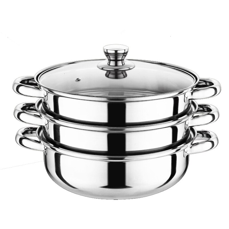 1 Pcs 28cm Multifunctional Steam Pot Three Layers ... – Vicedeal