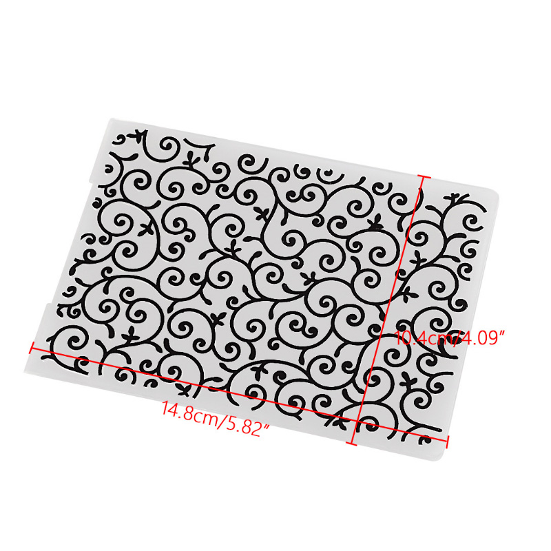 3 Styles Plastic Embossing Folder Lace English Clo... – Grandado