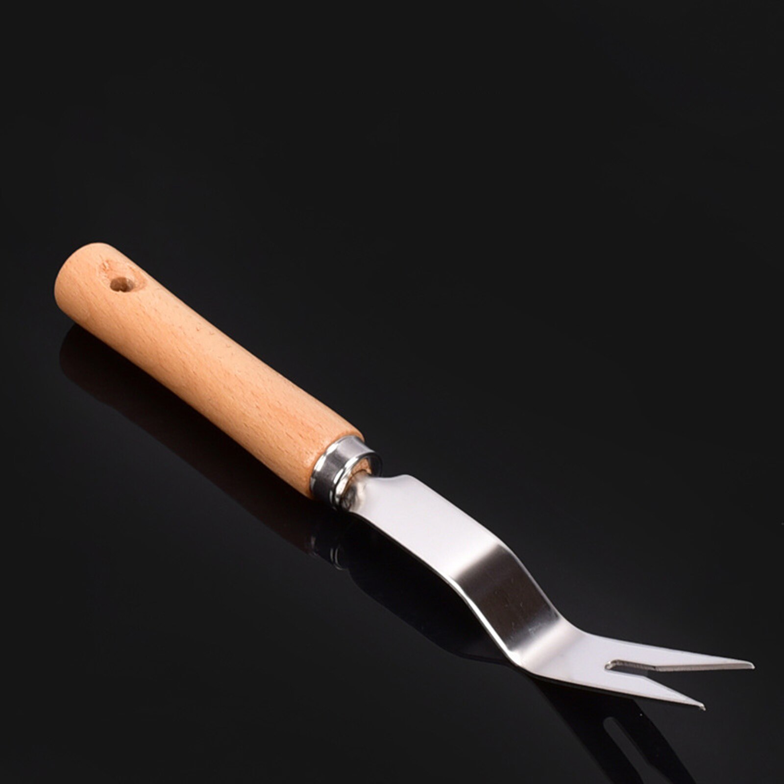 1Pcs Manual Weeder Fork Stainless Steel Wood Handl... – Grandado