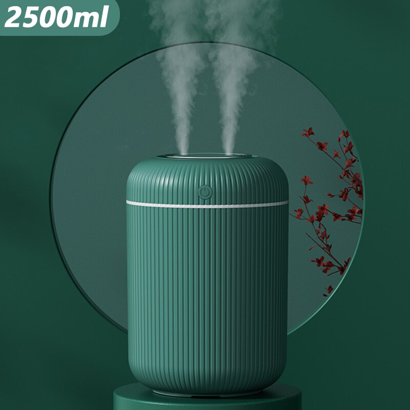 Home Air Humidifier 2500ML Double Nozzle Cool Mist... – Grandado