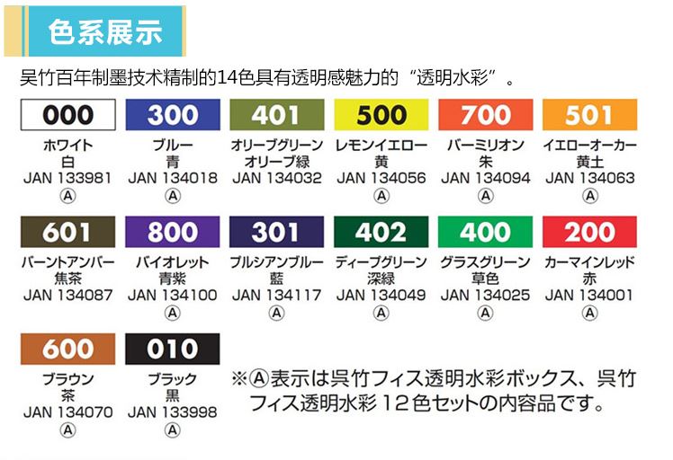 ZIG Kuretake Transparante Aquarel Verven Set 14 Kl... – Grandado
