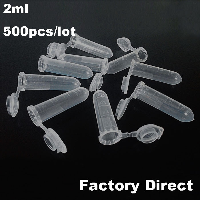 500 stks/partij 2 ml Plastic centrifugebuis Test T... – Vicedeal