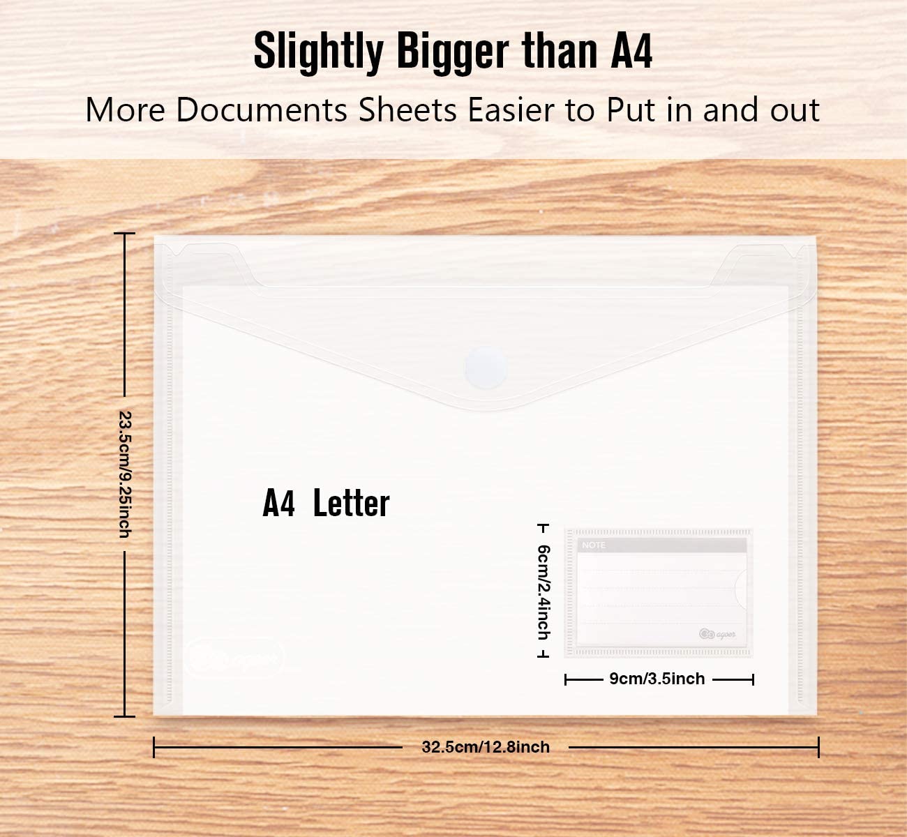 A4 Size Clear Document Bestand Enveloppen Map Met ... – Grandado