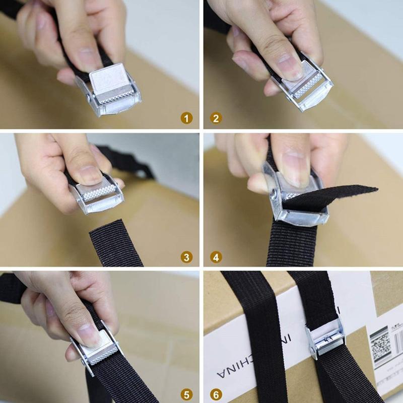 LASHING STRAPS CARGO LUGGAGE TIE DOWN CAM BUCKLE R... – Grandado