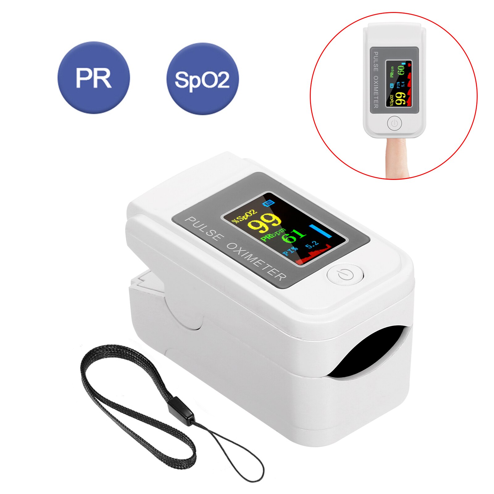 Finger Oximeter Digital Fingertip Pulse Oximeter B... – Grandado