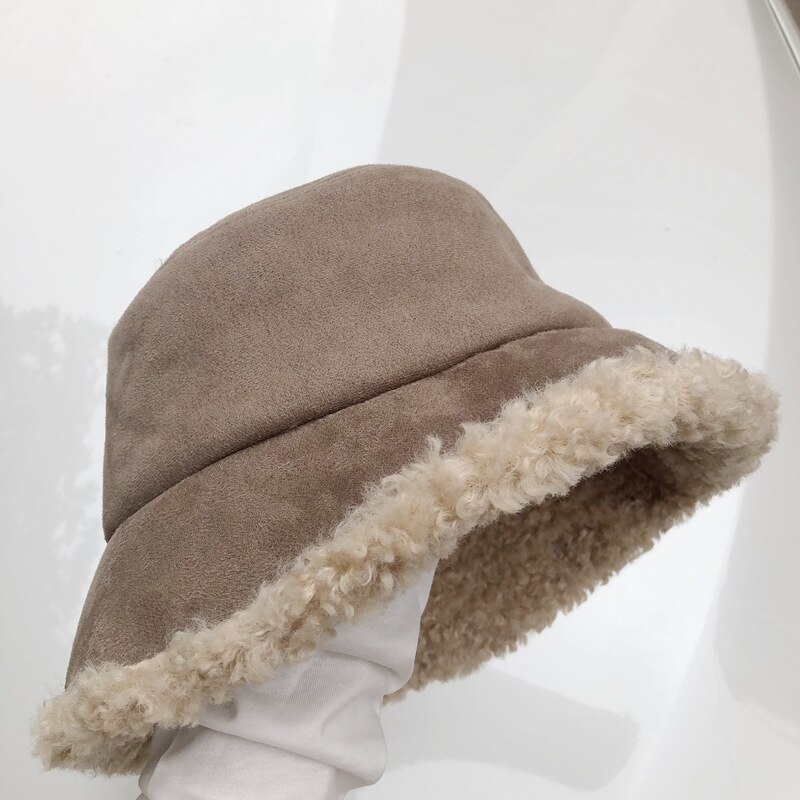 Thick Wool Winter Bucket Hat Panama Women Panama f... – Grandado