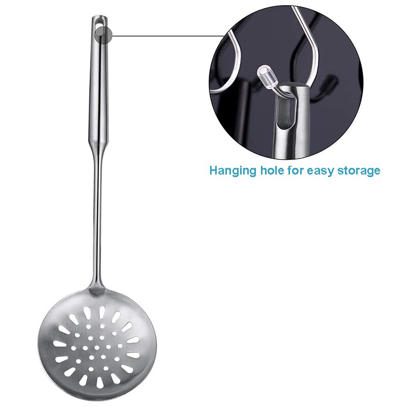 15 inch Stainless Steel Skimmer Strainer Ladle wit... – Grandado