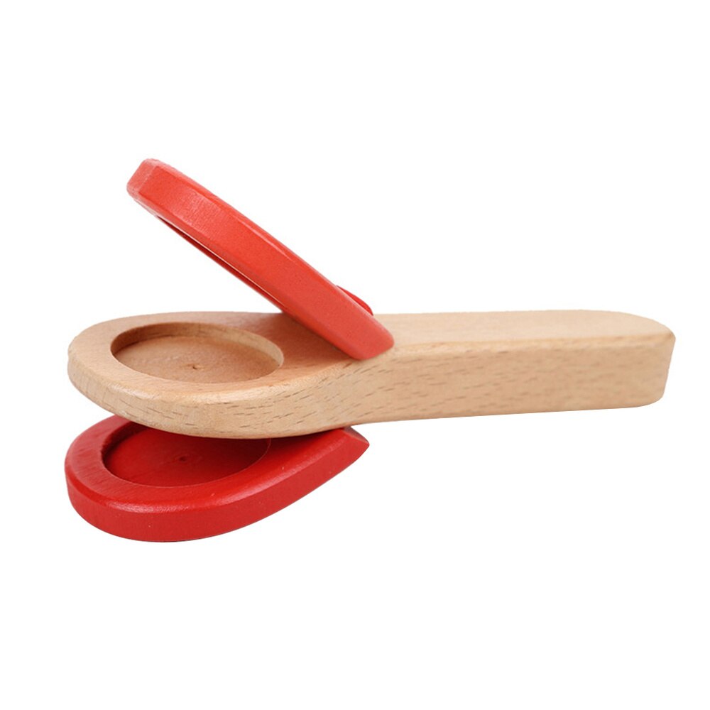 Lovely Kids Wooden Castanet Clapper Educational To... – Grandado