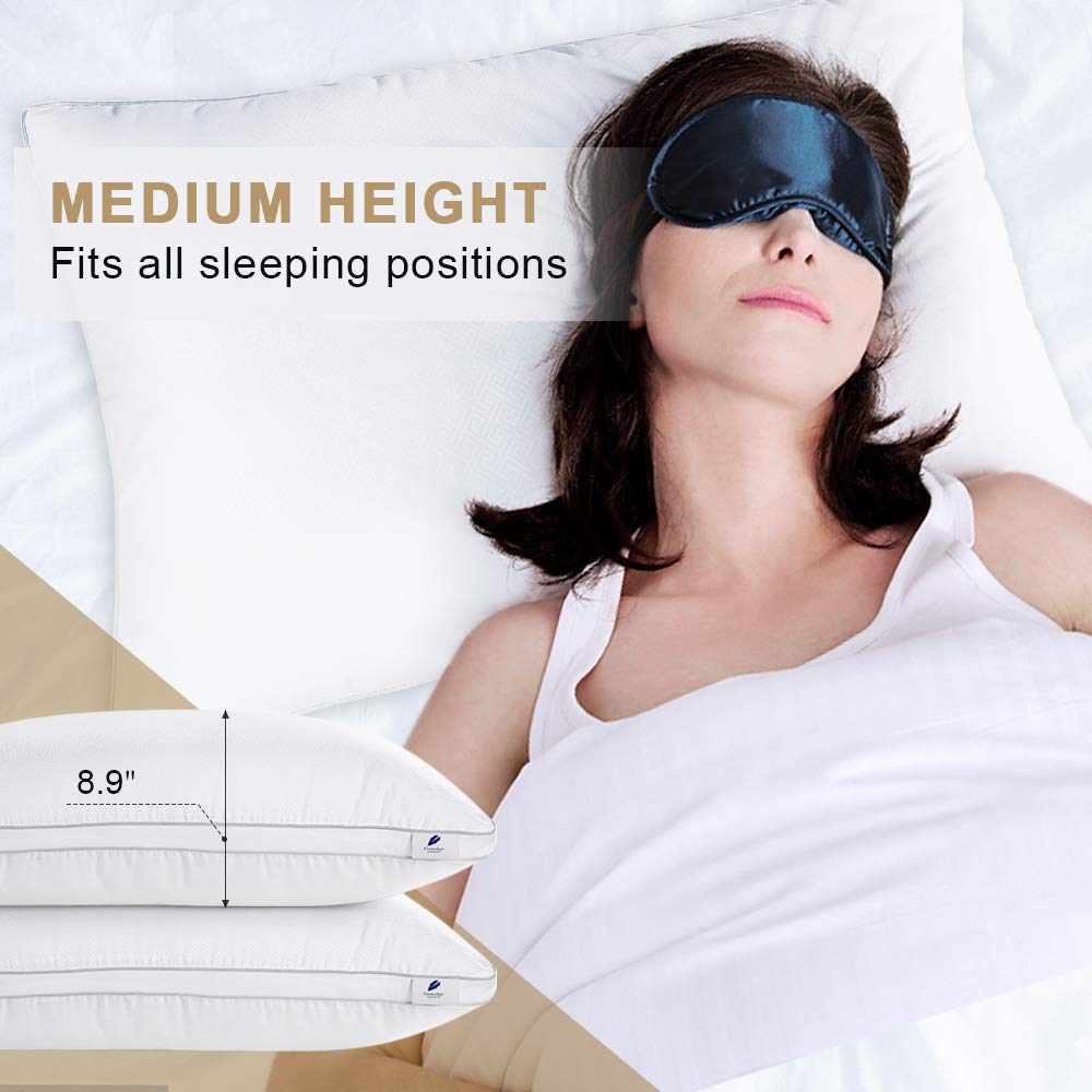 Feather Down Light Pillow Pillows for Sleeping Alt... – Grandado