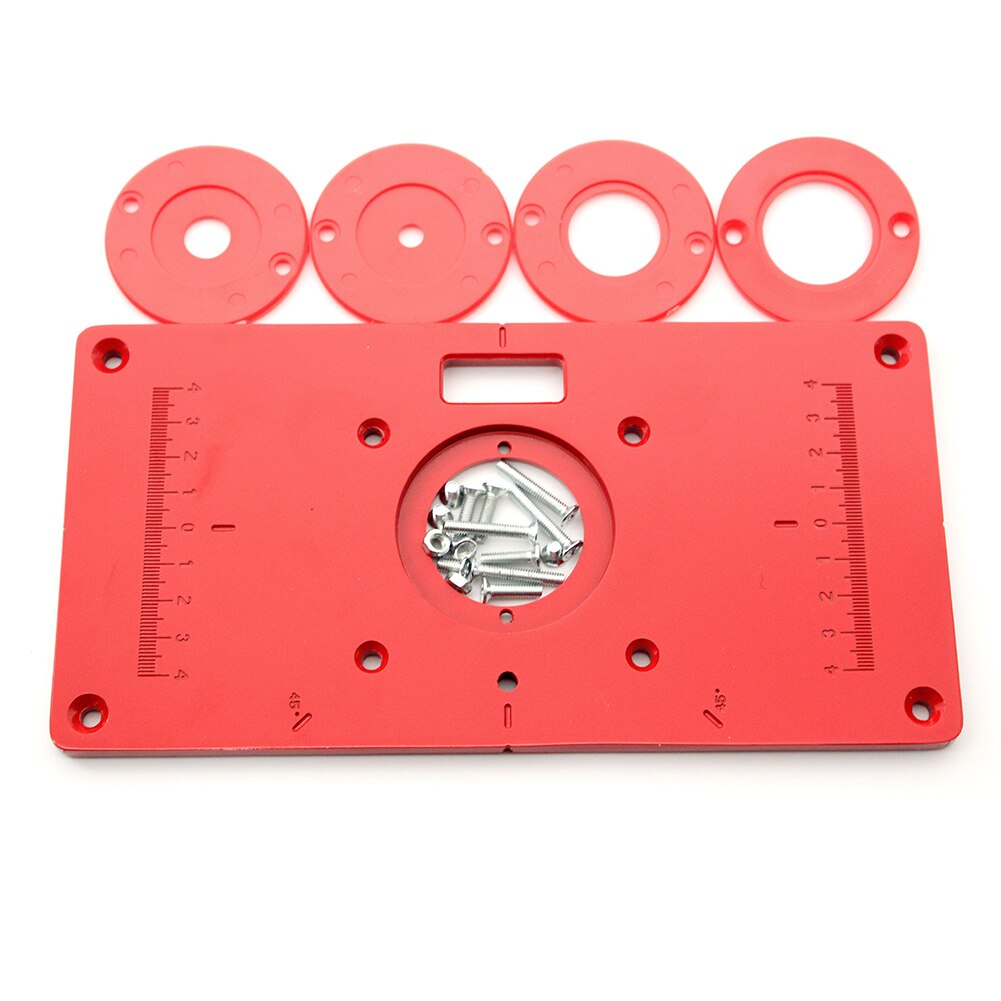 Aluminium Router Tisch Insert Platte Mit Buchse Ri... – Vicedeal