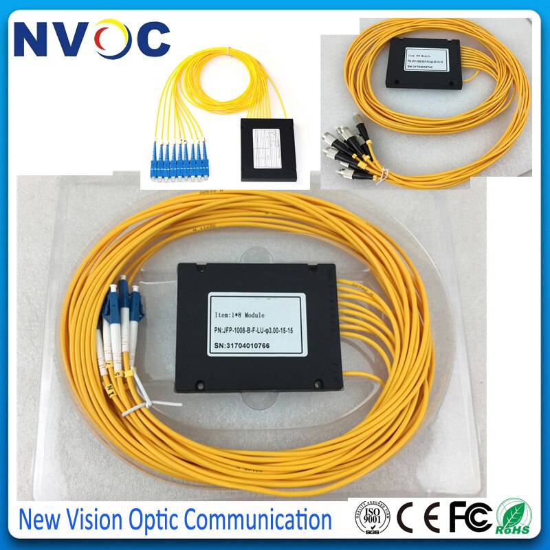 FTTH 1*8 PLC Fiber Optic Splitter, ABS packing, wi... – Grandado
