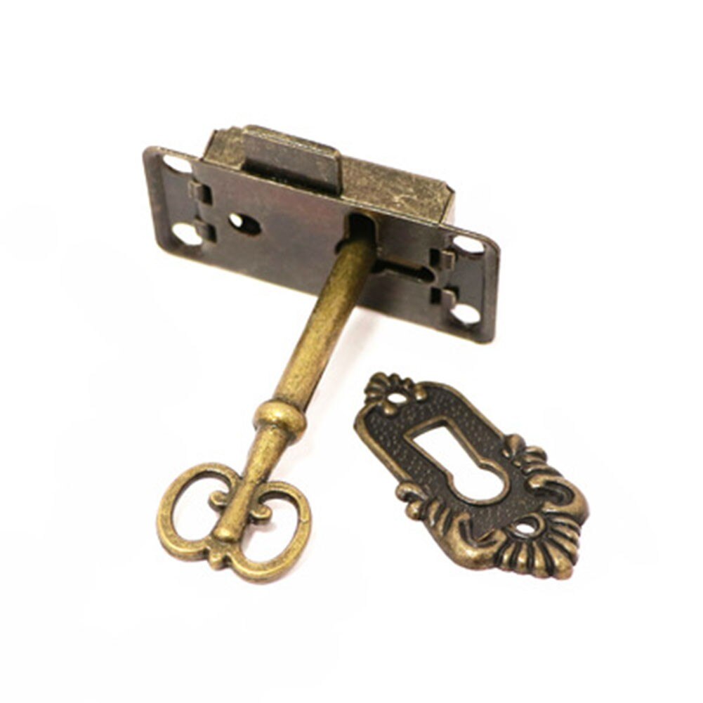 Vintage Bronze Keyed Door Lock Retro Lock For Jewe... – Vicedeal