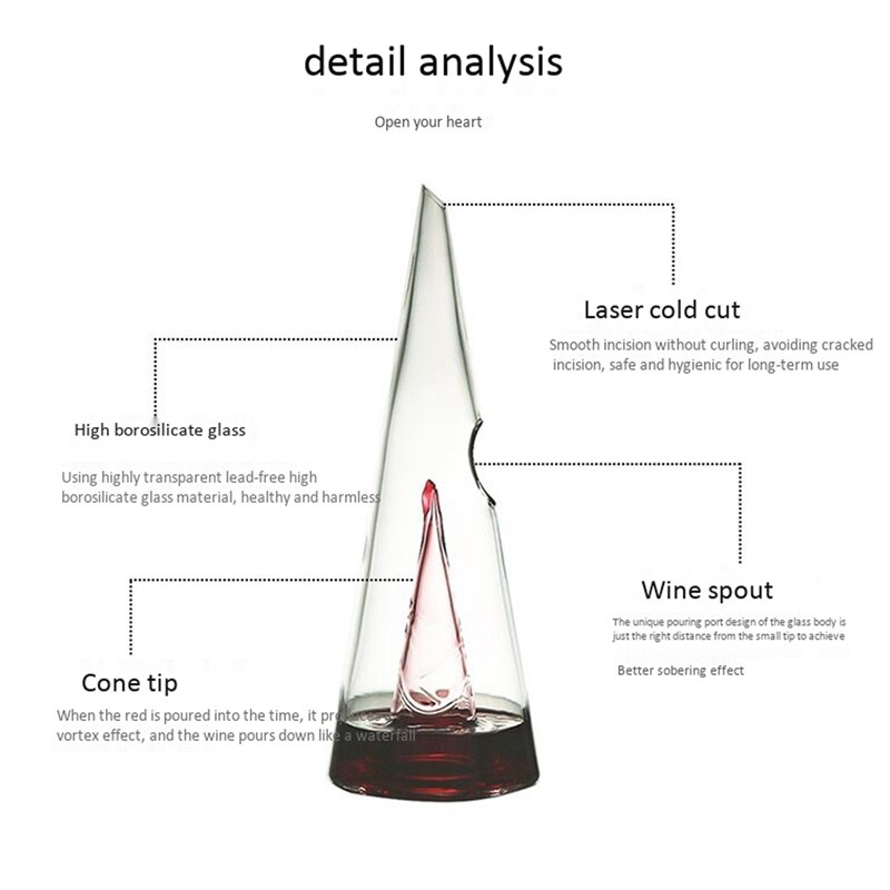Wine Decanter,Pyramid Decanter Personality Red Win... – Grandado