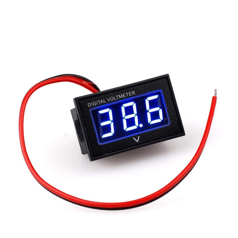 DC 48V Blue Digital Voltmeter Volt Panel Meter Two... – Vicedeal
