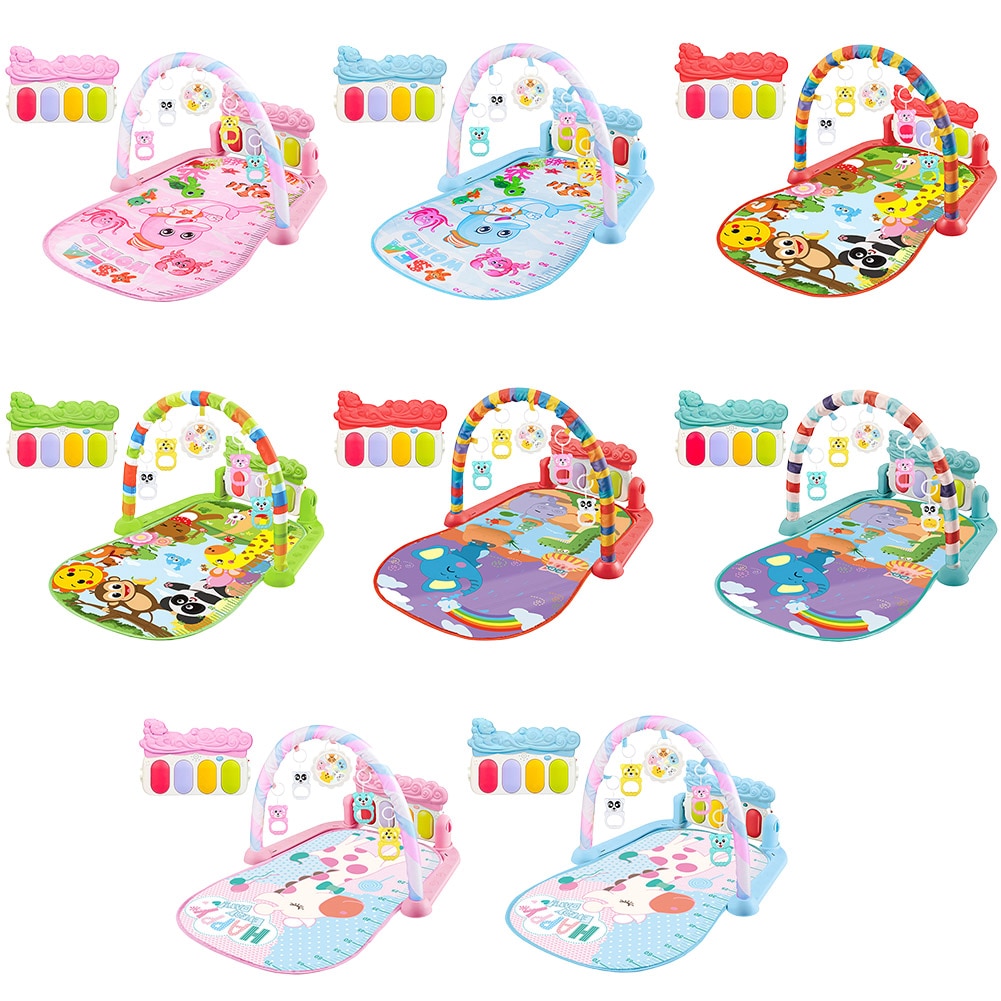 Baby Activity Gym Music Rack Play Mat Kid Rug Puzz... – Grandado