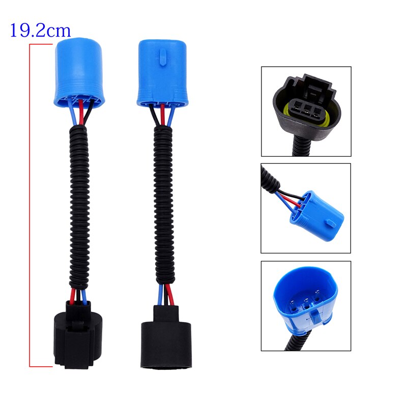 LED Bulb Base Plug Wiring Harness 9007 Male To H13... – Grandado