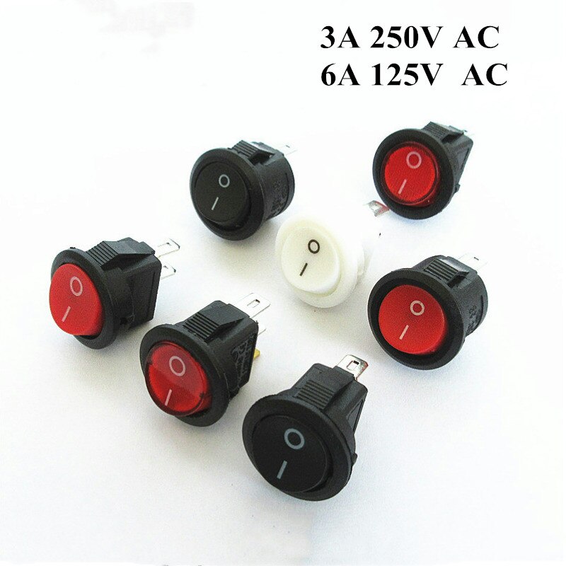 10pcs Small Round Rocker switch Mini Boat Rocker S... – Grandado