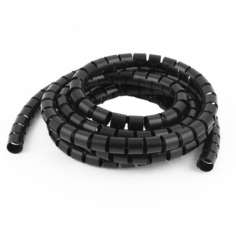 2m 10mm Interior Dia. Black Spiral Sheath Cable Or... – Grandado