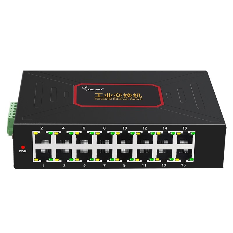 DIEWU 16 Ports Industrial Ethernet Switches 10/100... – Grandado