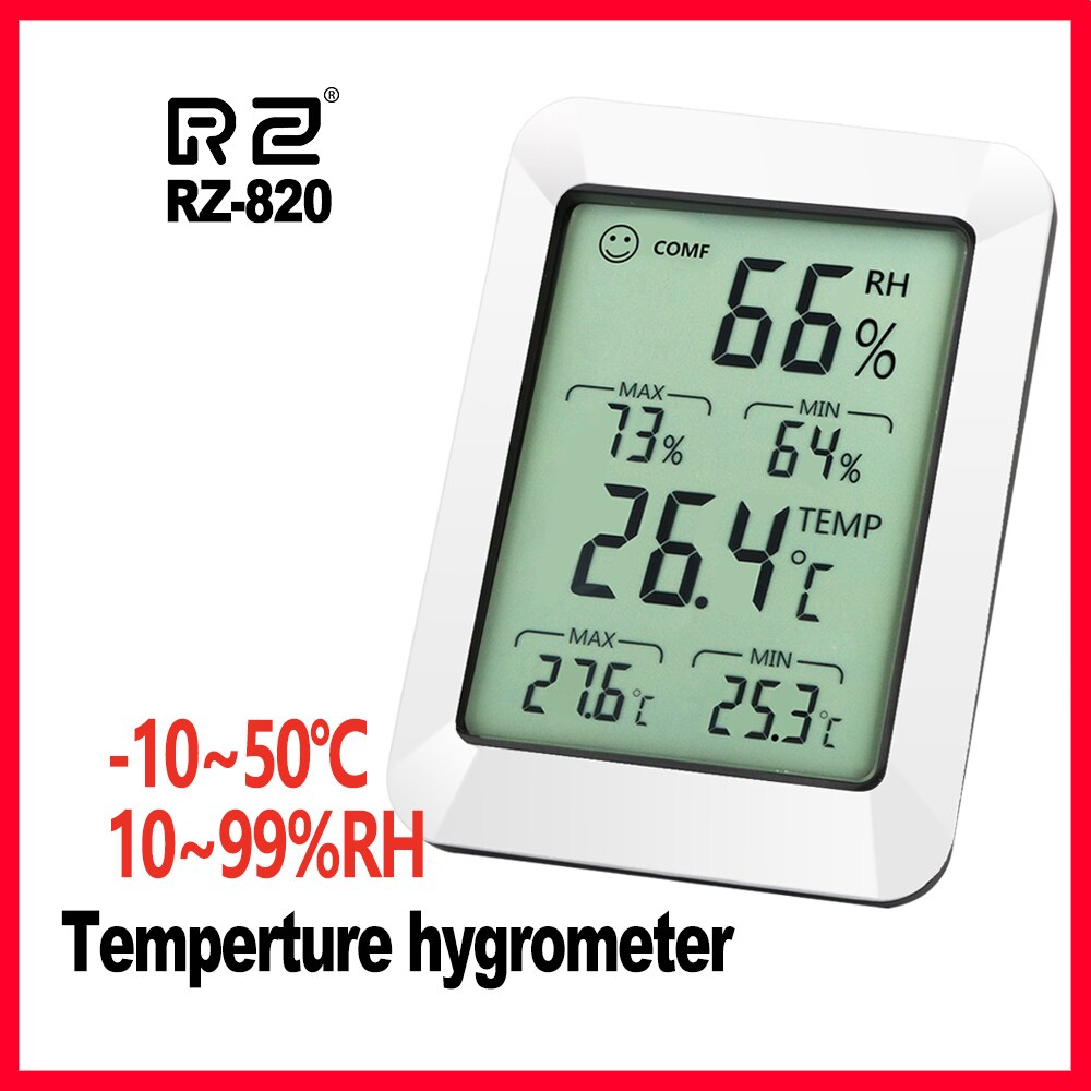 RZ Digital Hygrometer Thermometer Gauge Portable I... – Vicedeal