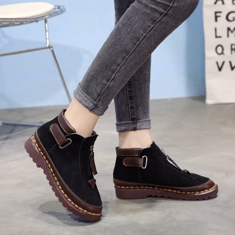 Botas cortas de estilo inglés para mujer, Botines ... – Vicedeal
