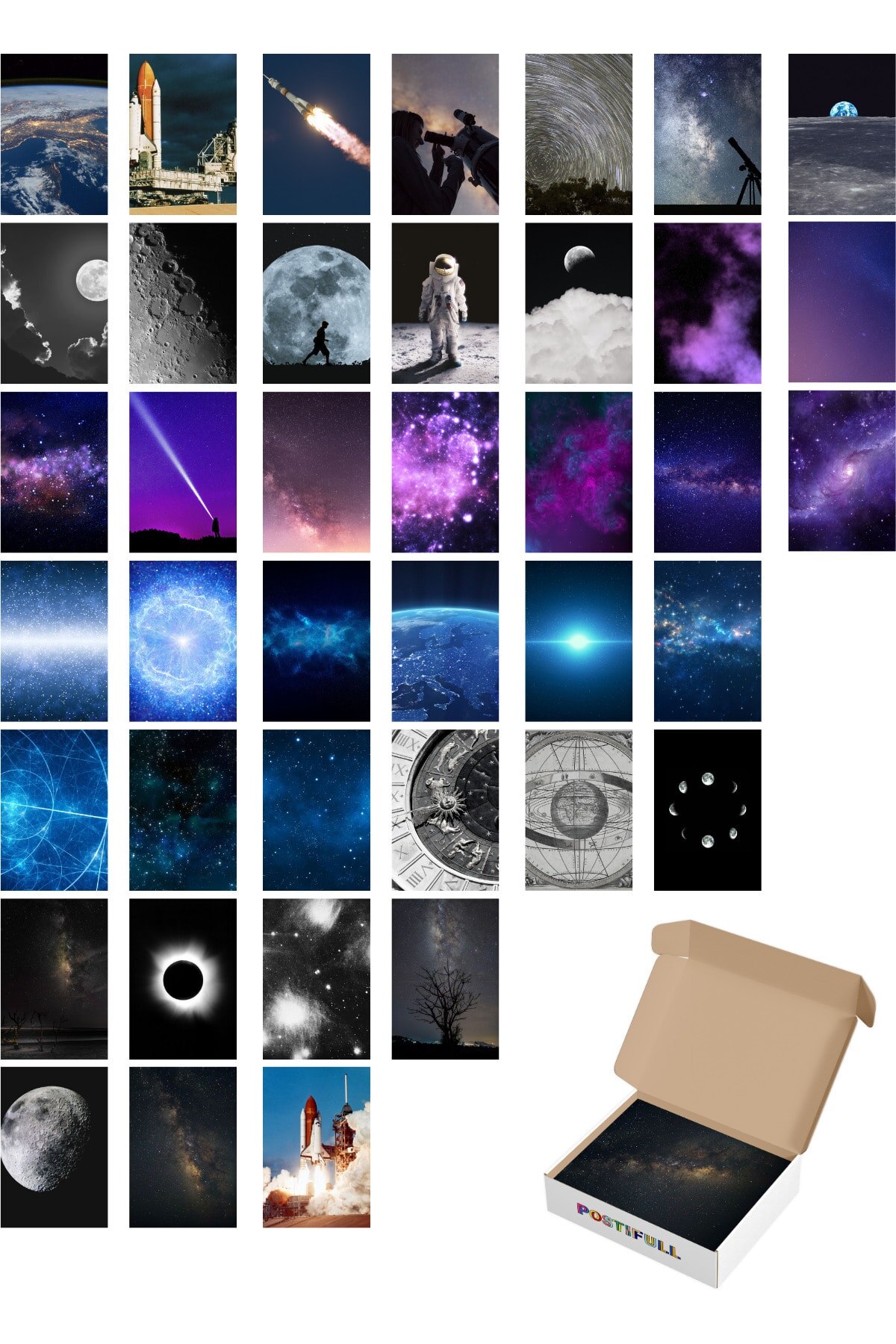 Galaxy Wall Poster Collage Set-40 Pcs-Aesthetic-Sp... – Vicedeal
