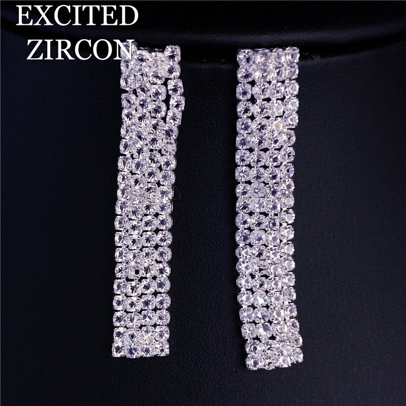 Baroque Crystal Water Bridal Jewelry Sets Rhinesto... – Grandado